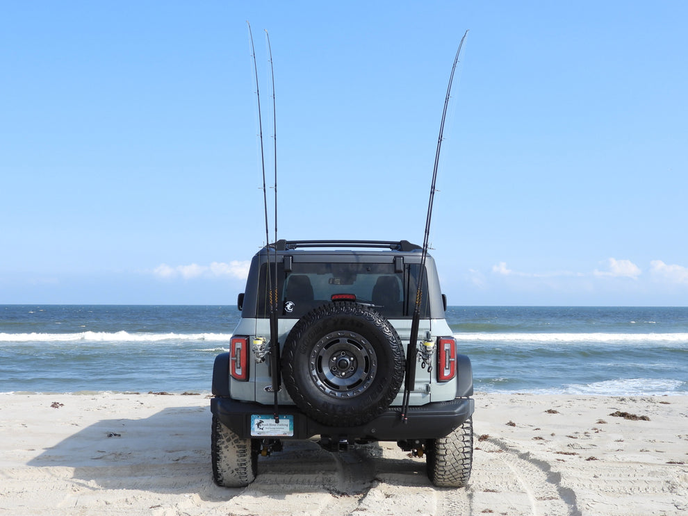 Spare Tire Fishing Rod Carry Rack – Rush Hour Fishing